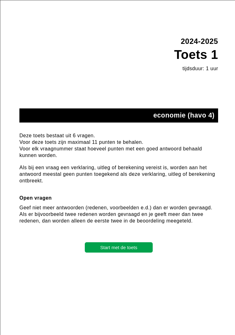 Digitale toets maken (leerling).