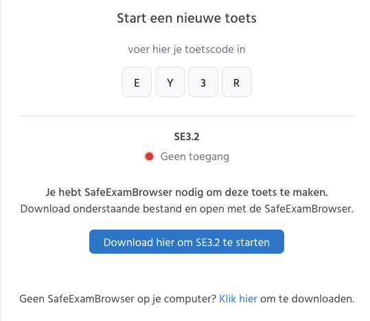 Digitale toets maken (leerling).
